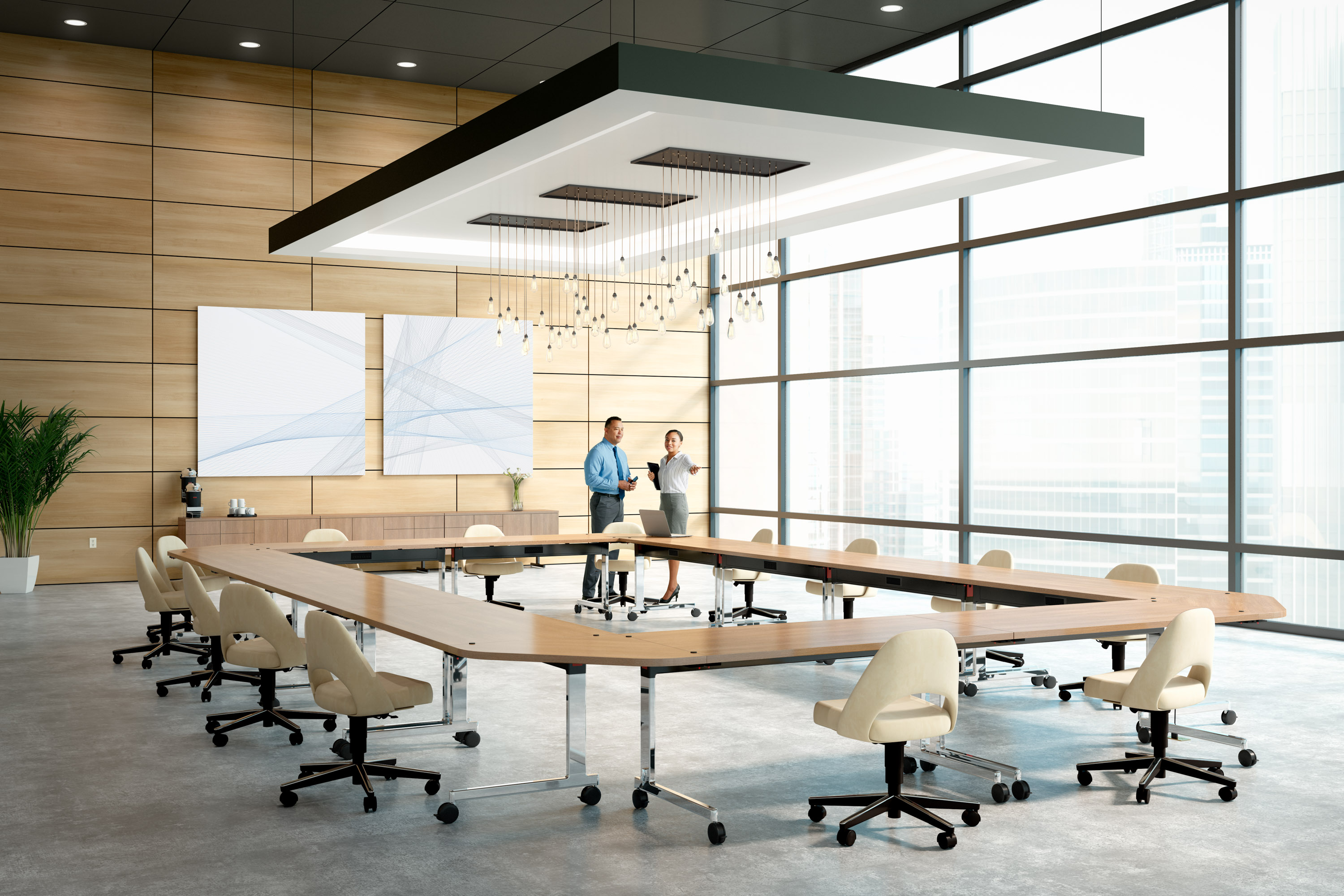 Pixel™ C-Leg Tables by Marc Krusin