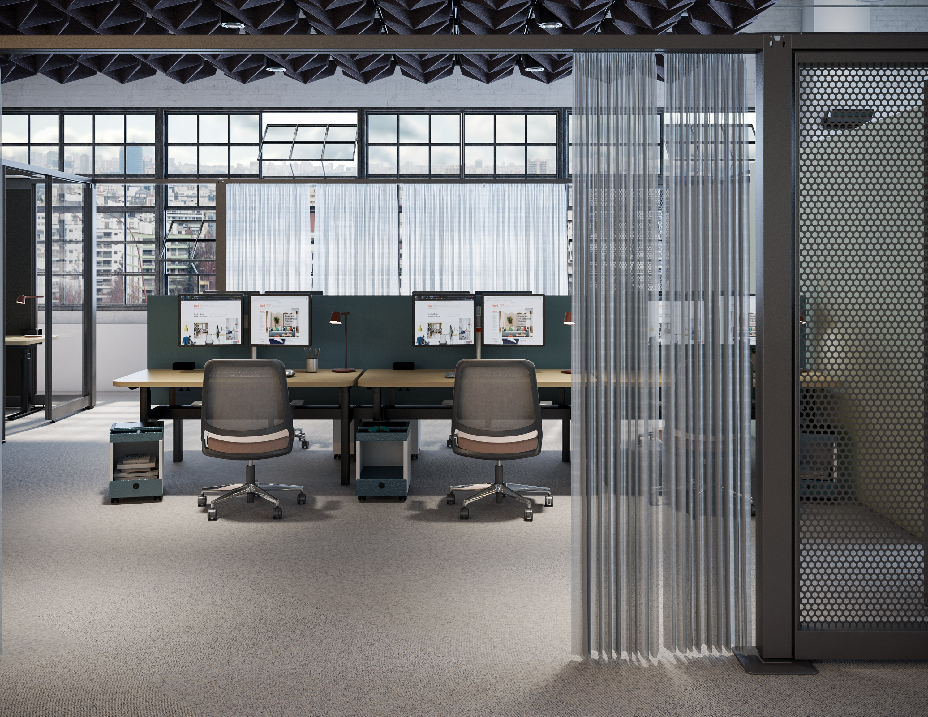 k.™ bench Adjustable-height Workstations | Knoll