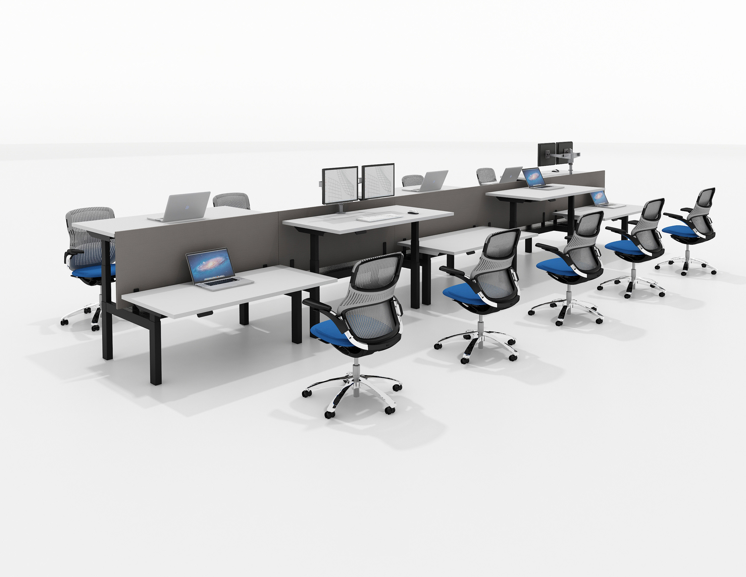 k.™ bench Adjustable-height Workstations | Knoll