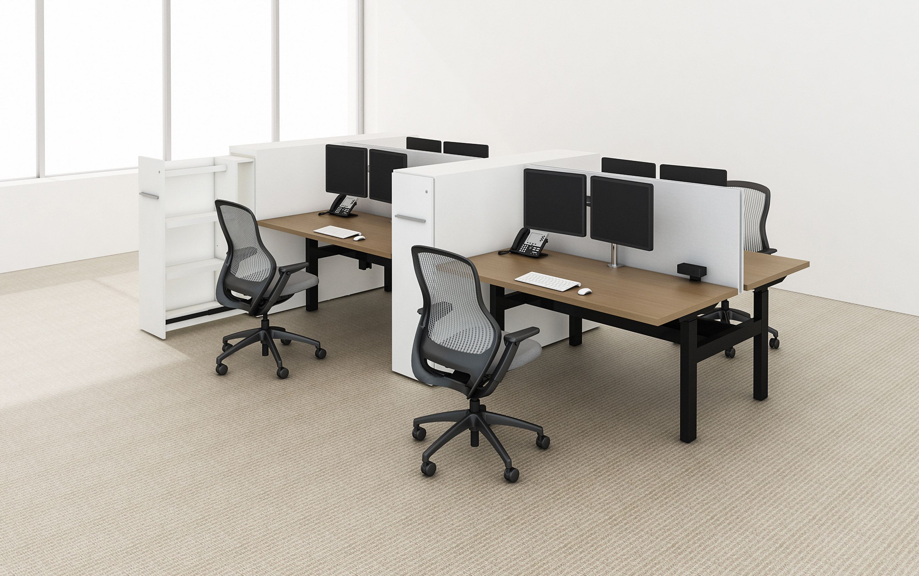 k.™ bench Adjustable-height Workstations | Knoll