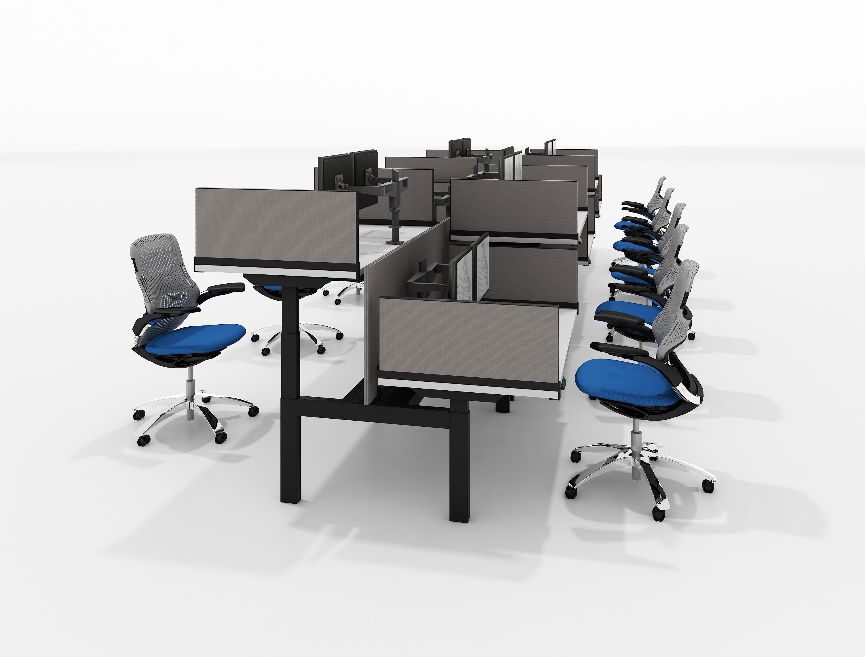k.™ bench Adjustable-height Workstations | Knoll